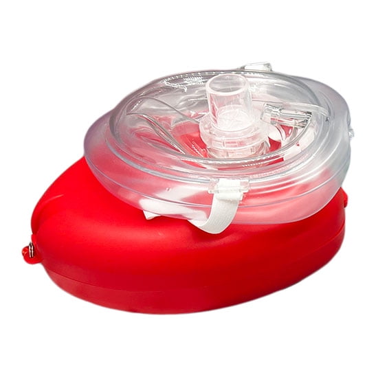 Adult CPR Mask and Kit, First Responder Kit in a Red Soft Case with ...