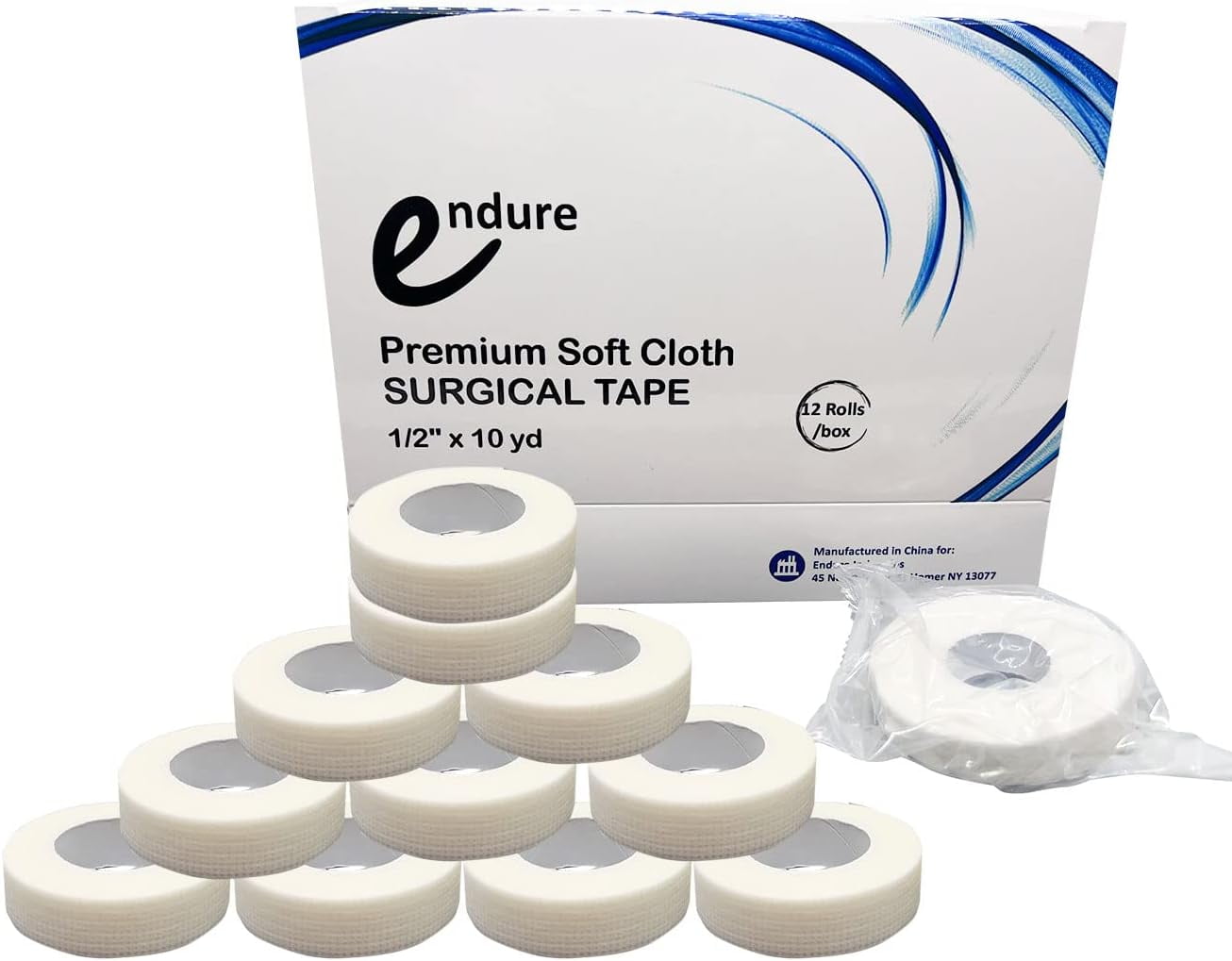 Endure Hypoallergenic Premium Soft Cloth Medical Tape, Adhesive ...