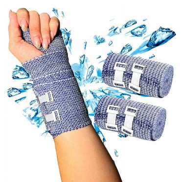 Medvice 2 Reusable Hot/Cold Ice Packs - Gel Wraps for Injuries, Pain ...