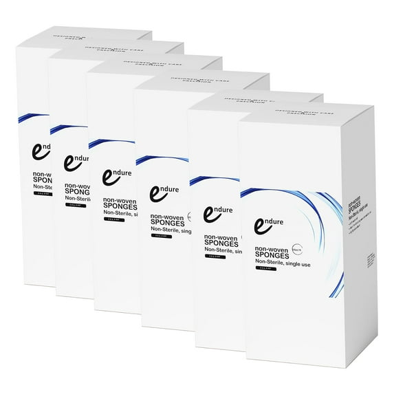 600 Pcs, 2" x 2" Non-Sterile Non-Woven Sponge Standard, Folded Edge ...