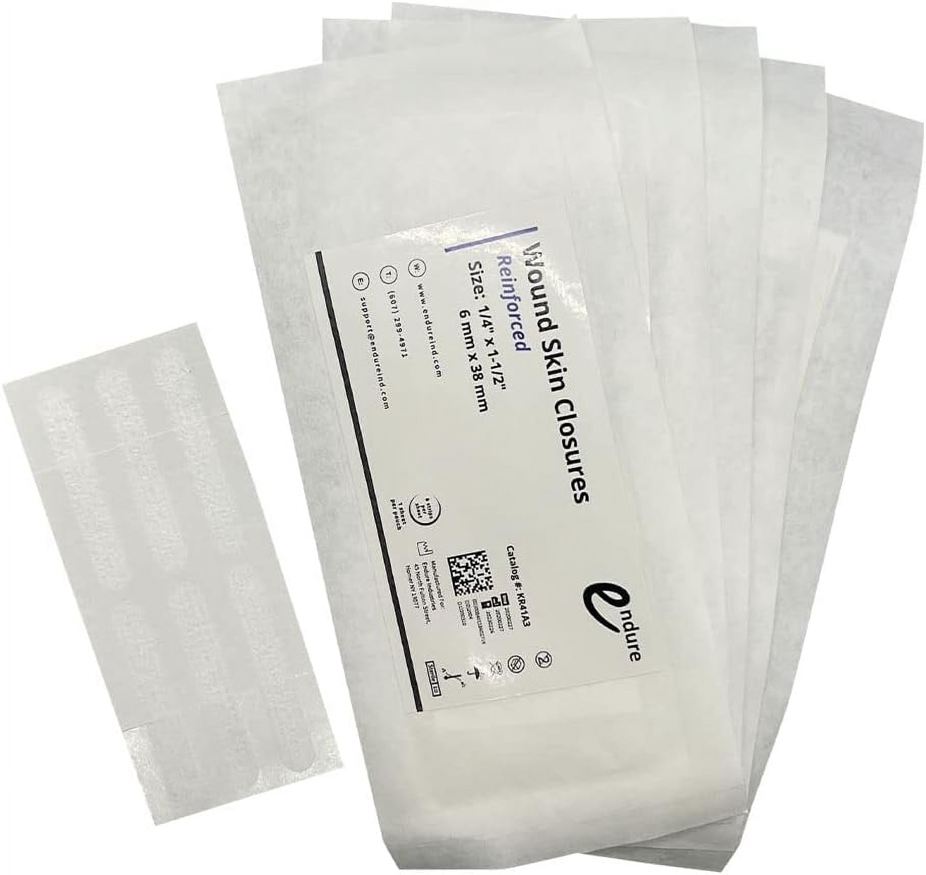 Endure Wound Skin Closures Strips, 6 Strips per Sheet, 1 Sheet per ...