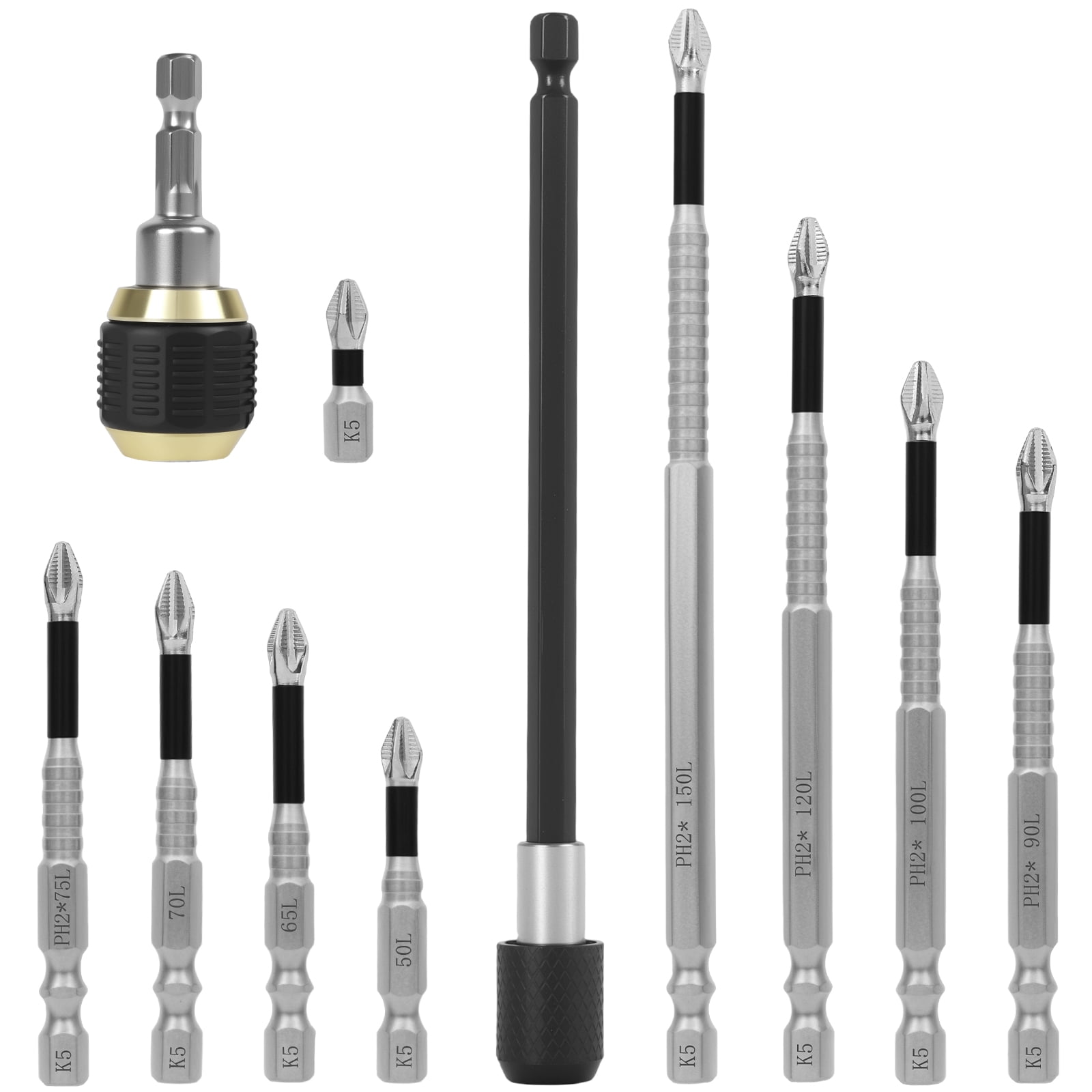 Enduring High Magnetic Screwdriver Drill Bit Set Non Slip Screwdriver