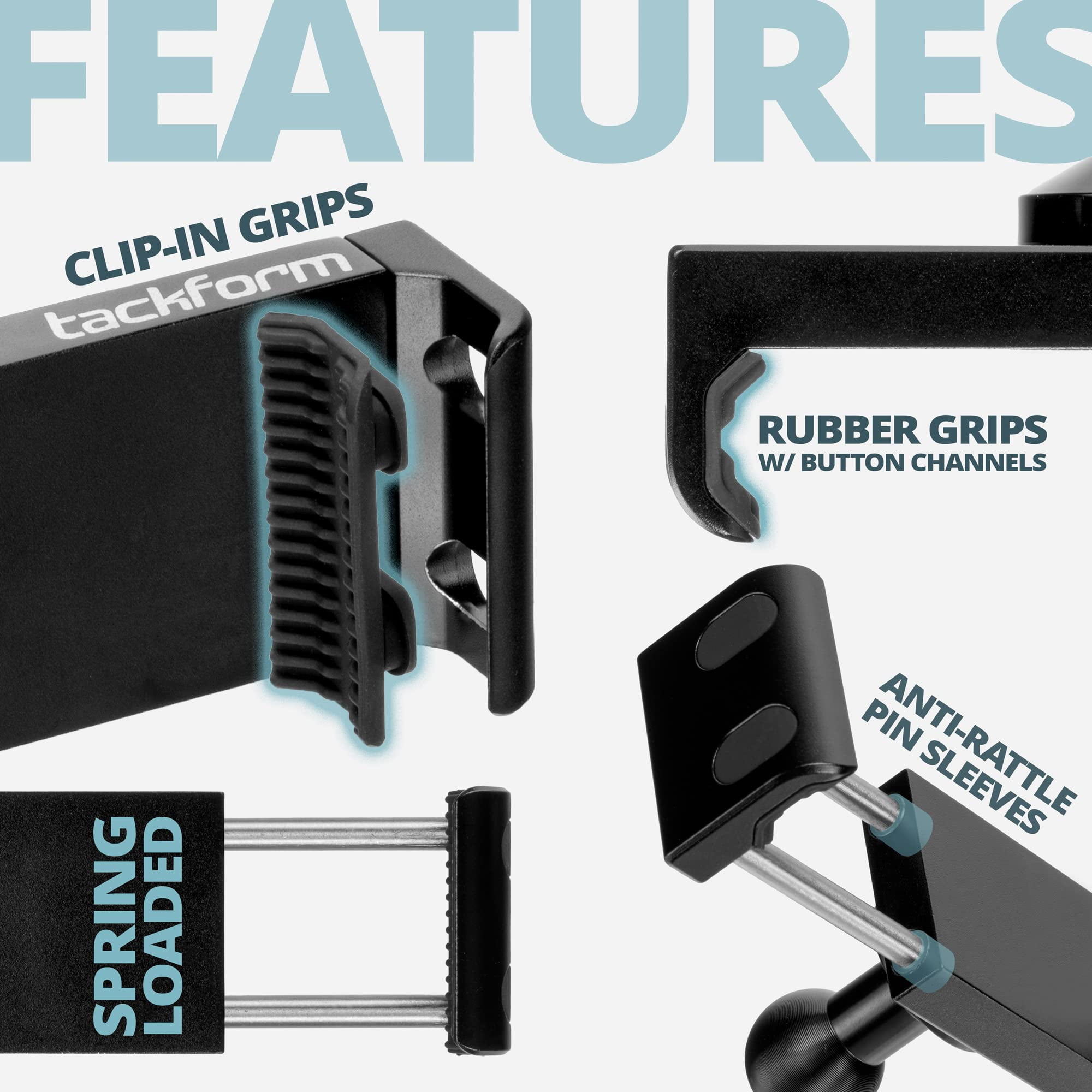 Enduro 25LITE Phone Holder - Spring Tension Optimized for in Vehicle ...