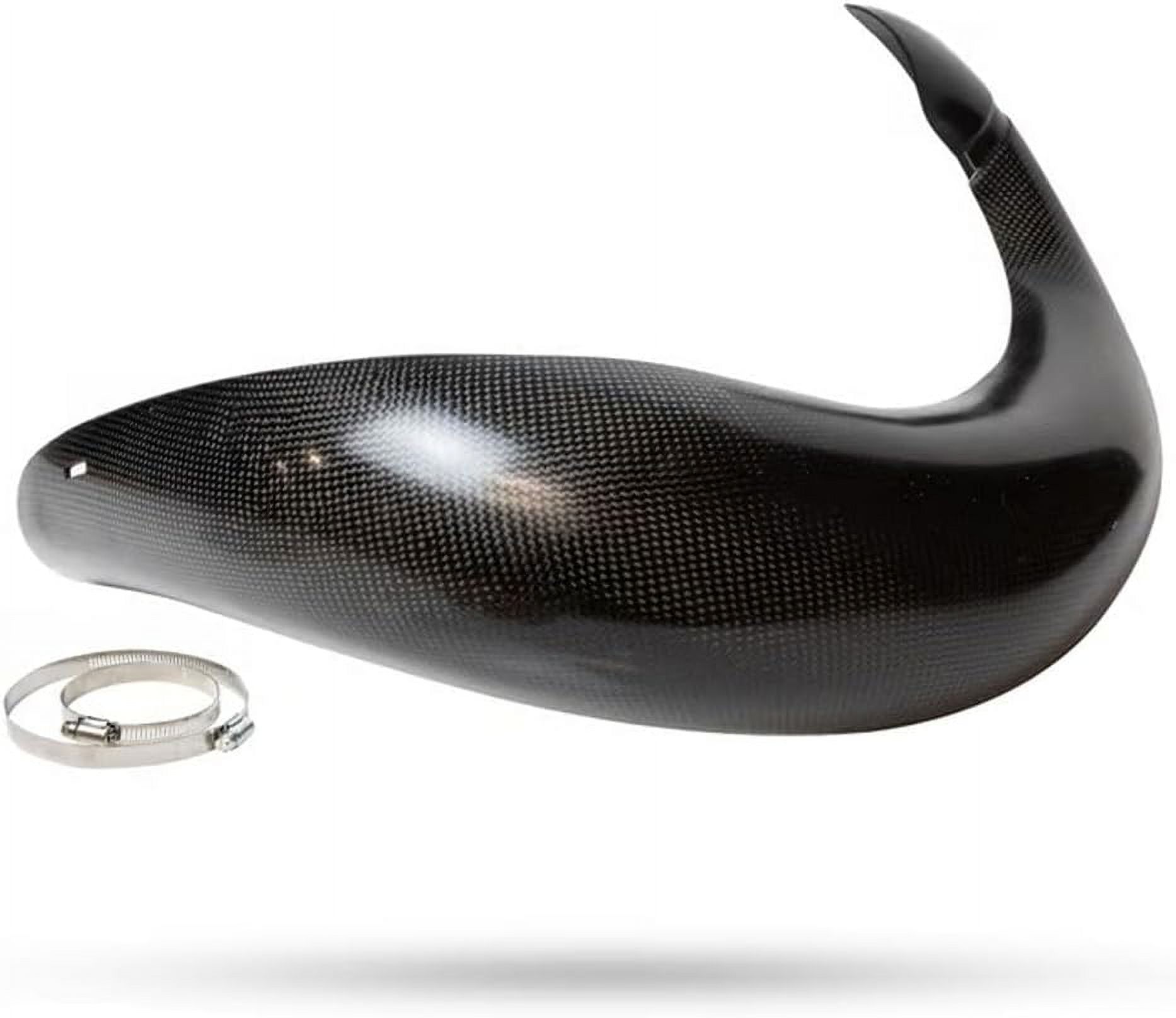 Enduro Engineering Carbon Exhaust Fiber Guard for Stock Pipe KTM/GasGas ...