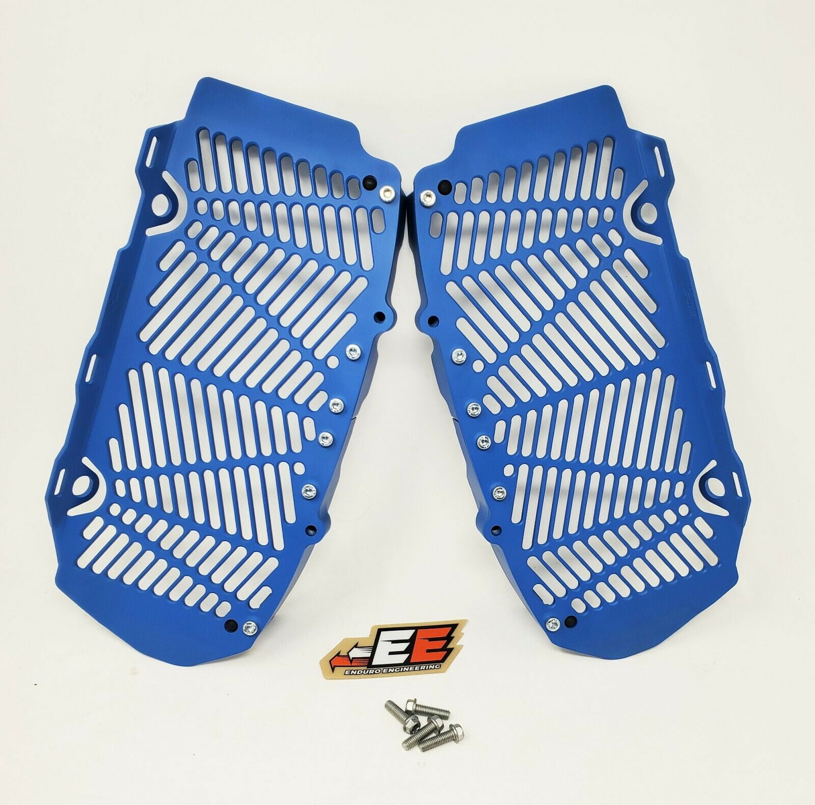 Enduro Engineering Custom Blue Radiator Guards Billet for 16-21 KTM ...