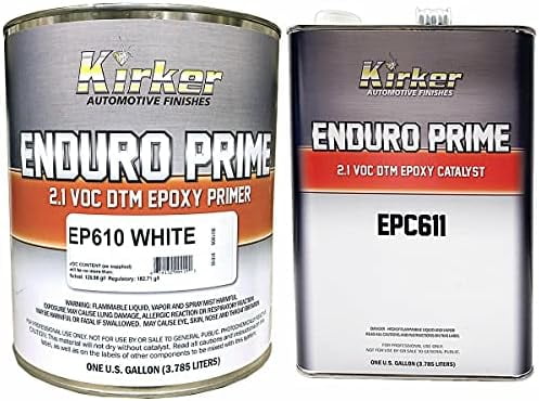 Enduro Prime DTM Epoxy Primer White EP610 One Gallon with Catalyst ...