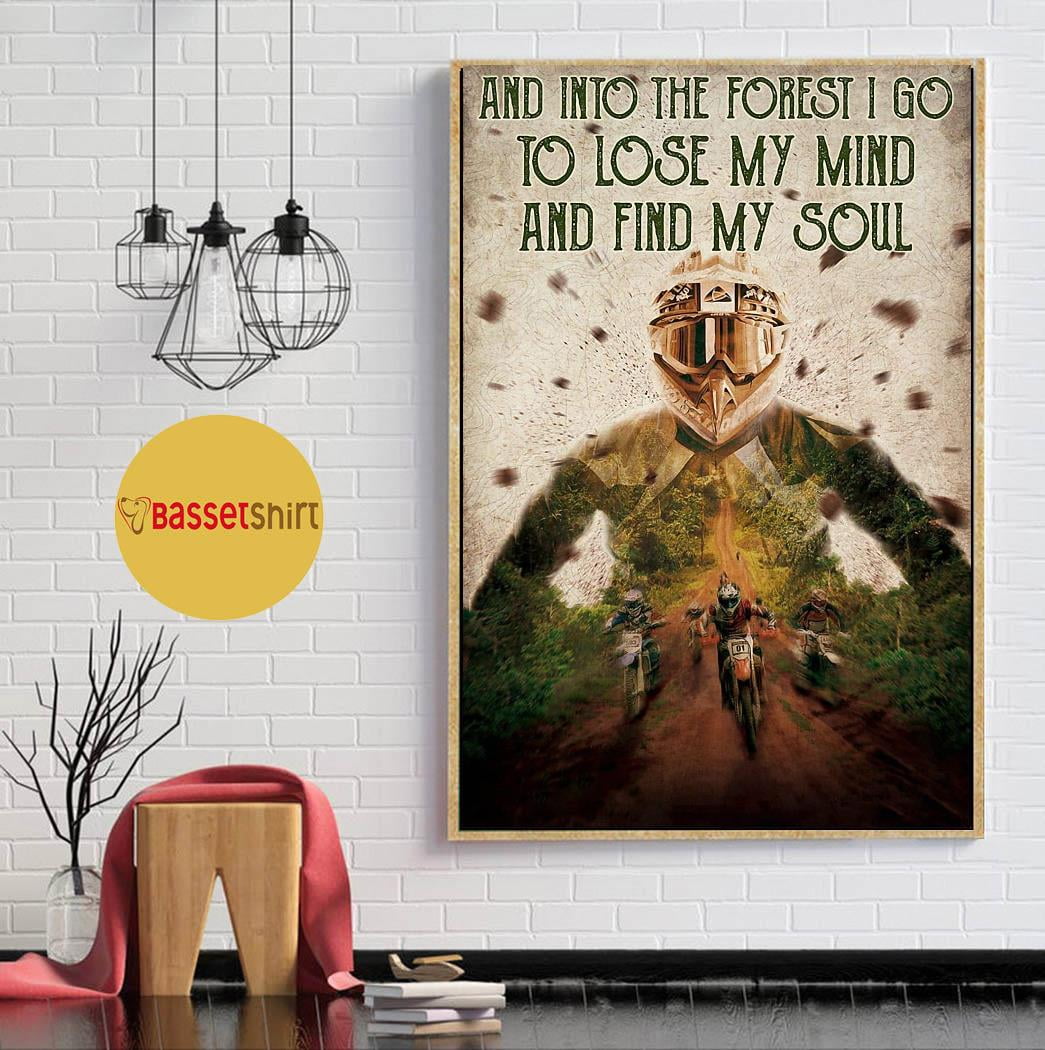 Enduro into the forest poster 11 x 17 Inch Poster - Walmart.com