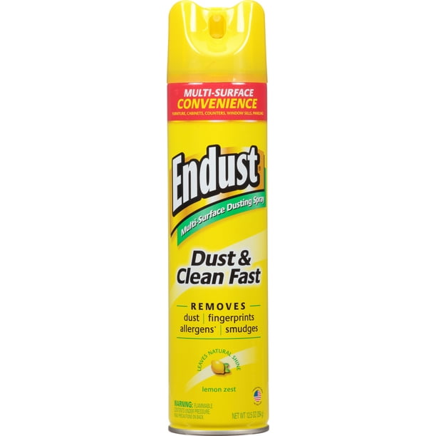 Endust Multi-Surface Dusting And Cleaning Spray, Lemon Zest, 12.5 Oz ...