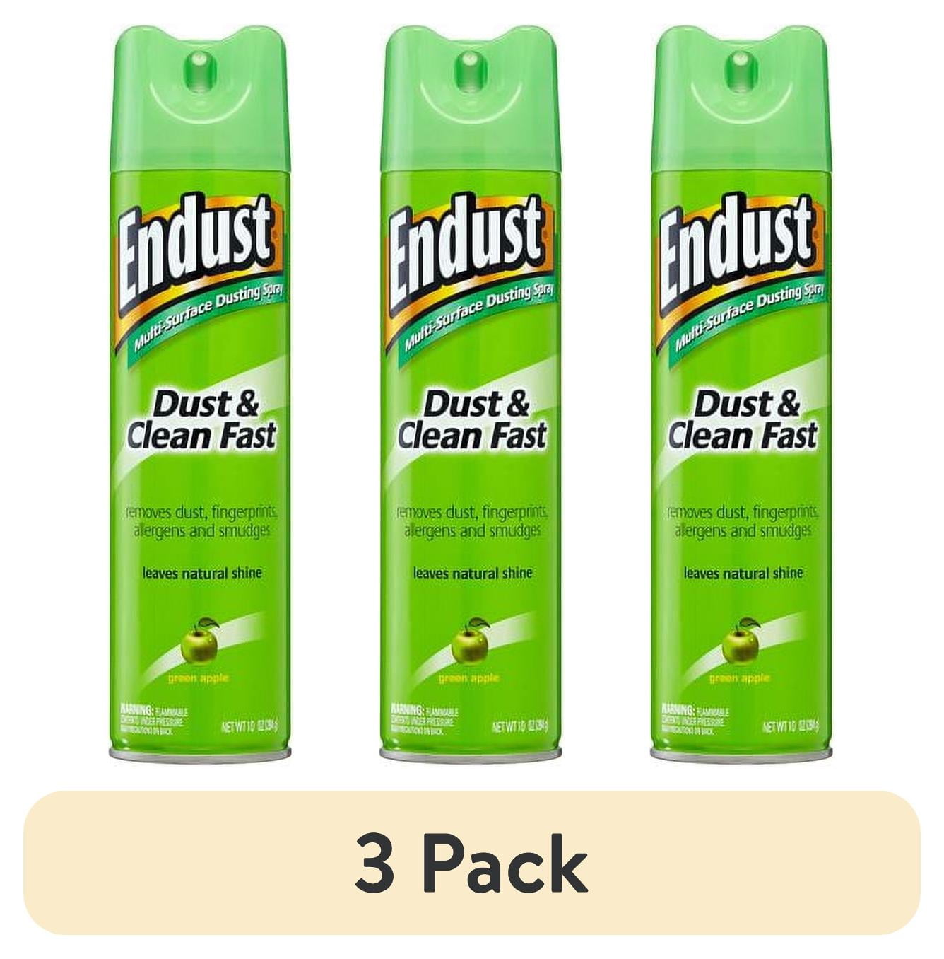 (3 pack) Endust Multi-Surface Dusting & Cleaning Spray, Green Apple ...
