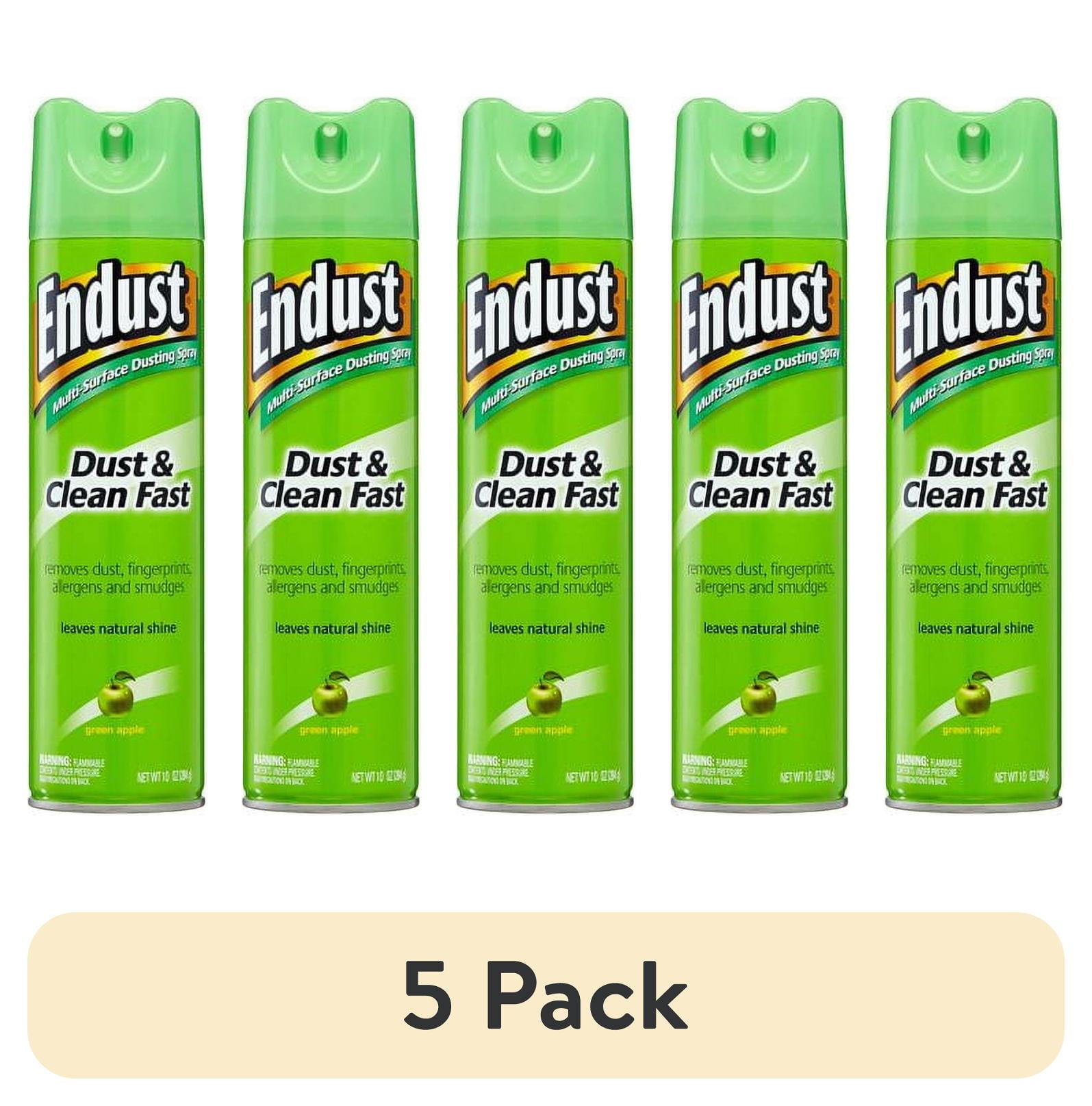 (5 pack) Endust Multi-Surface Dusting & Cleaning Spray, Green Apple ...