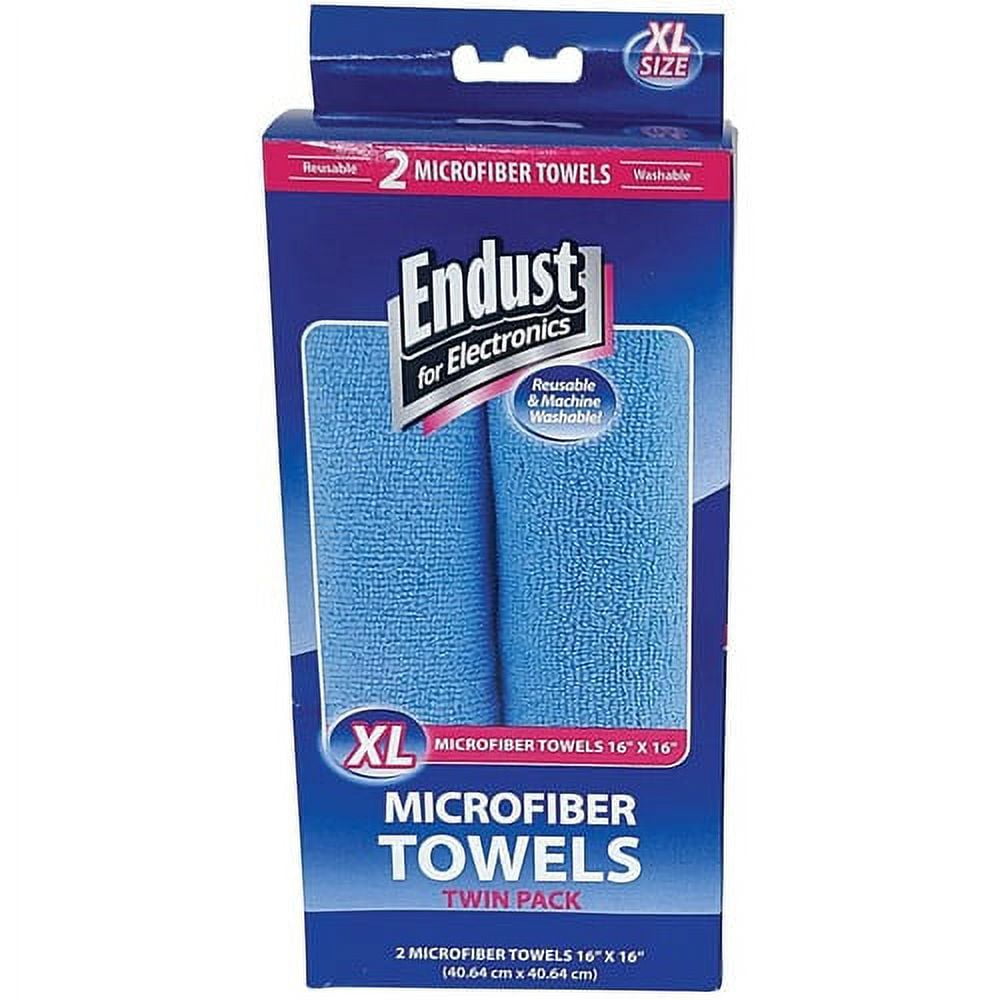 Endust XL MicroFiber Towels Twin Pack - For Display Screen, PDA ...