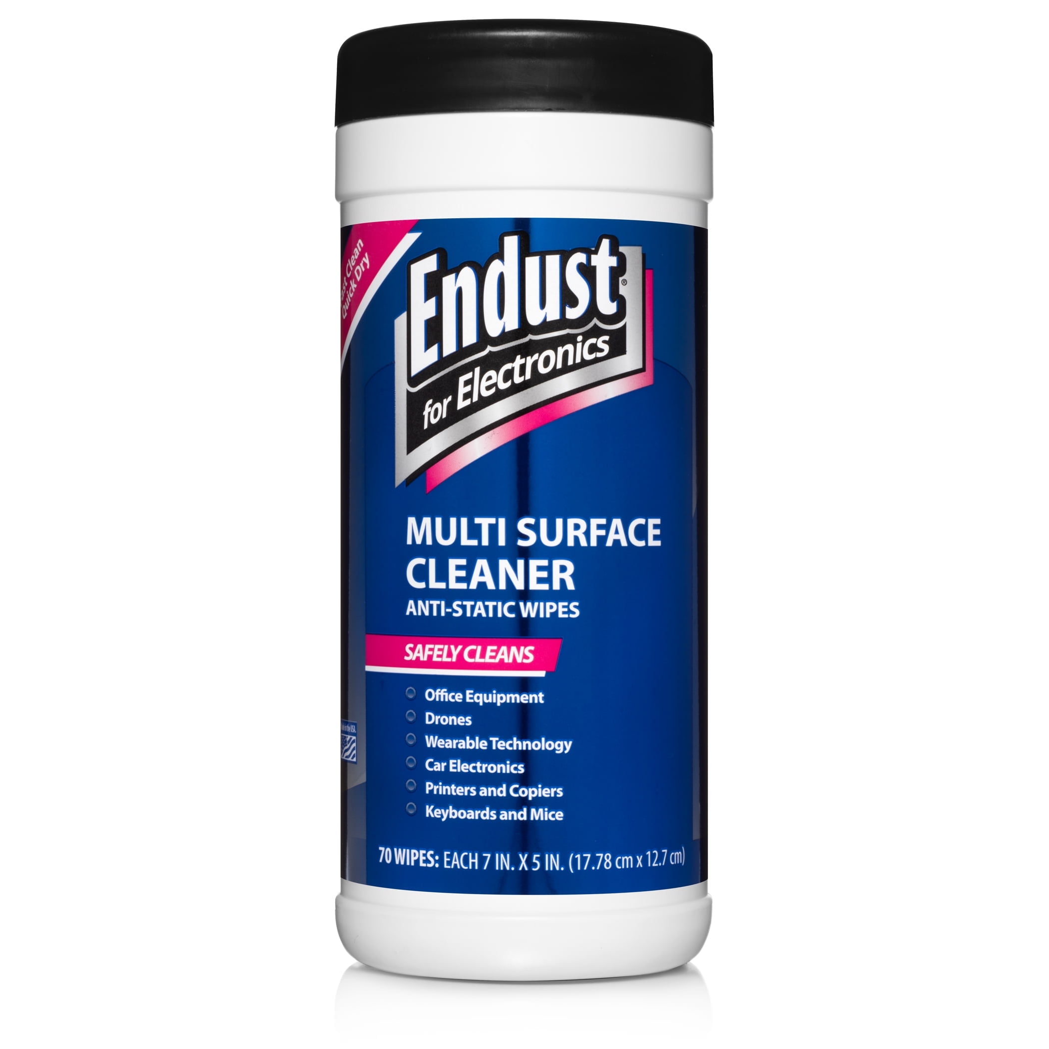 Endust for Electronics; Multi-Surface Anti-Static Wipes; 70 Count ...