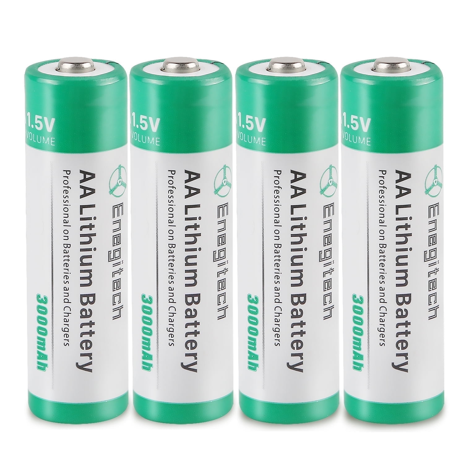 Enegitech AA Lithium Batteries, 1.5V 3000mAh, Lightweight Non ...