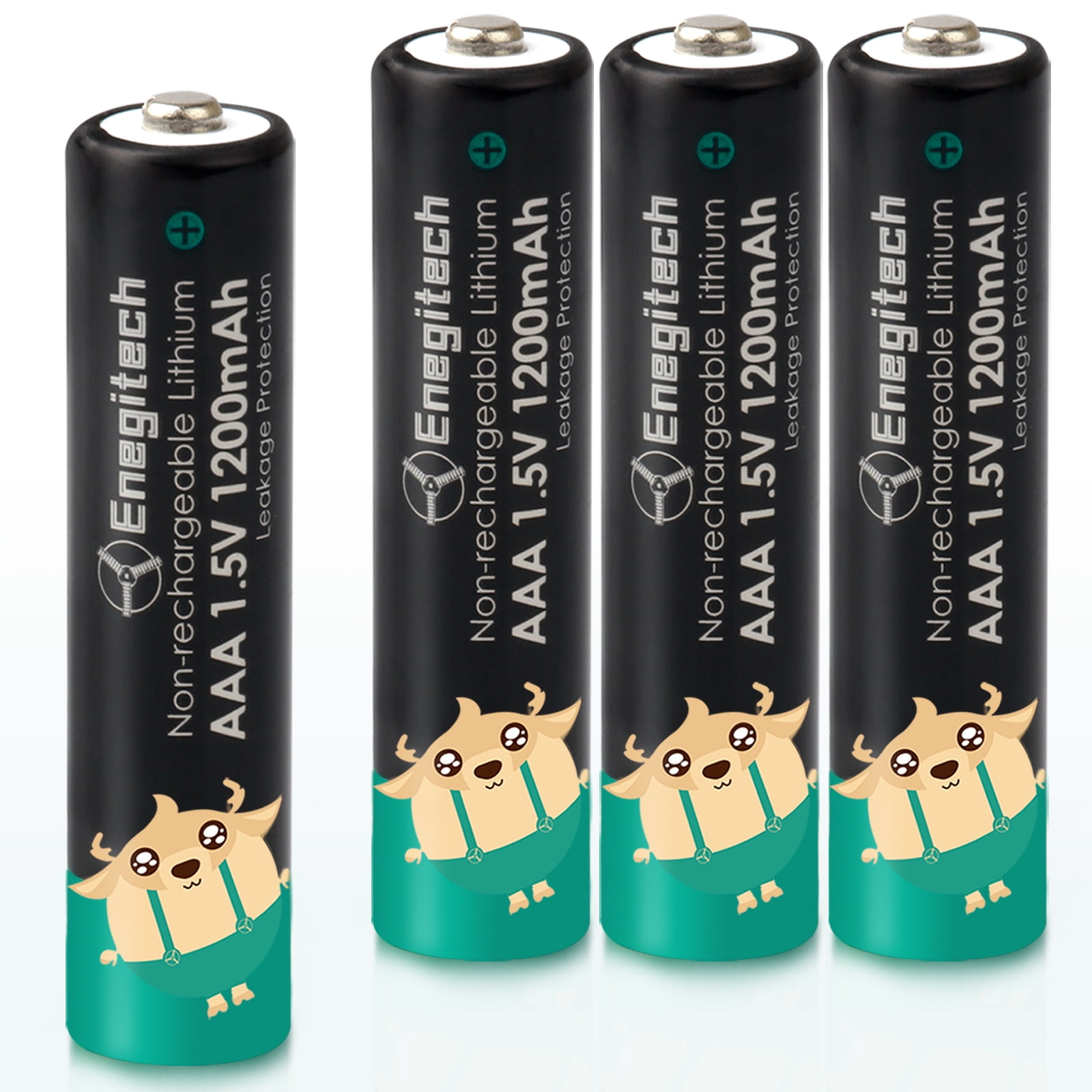 Enegitech AAA Lithium Batteries, Triple A Battery 1.5V 1200mAh for ...