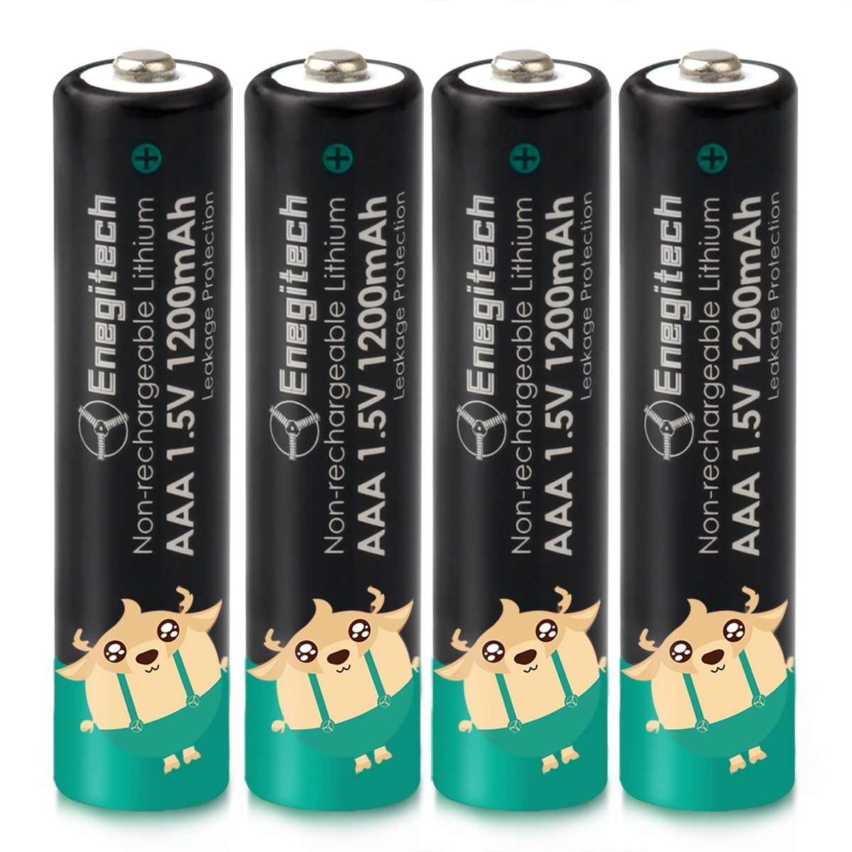 Enegitech AAA Lithium Batteries, Triple A Battery 1.5V 1200mAh for ...