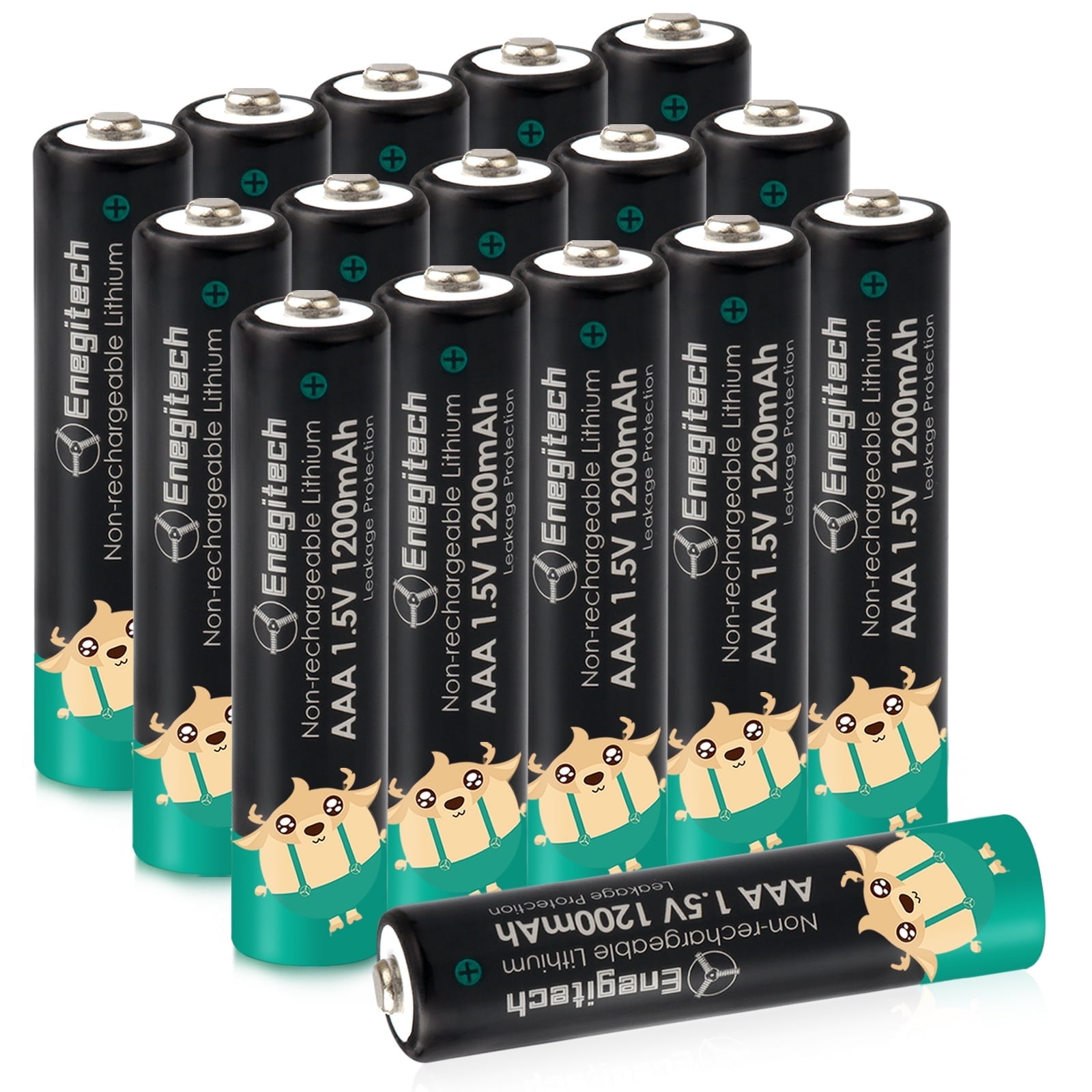 Enegitech AAA Lithium Batteries, Triple A Battery 1.5V 1200mAh for ...