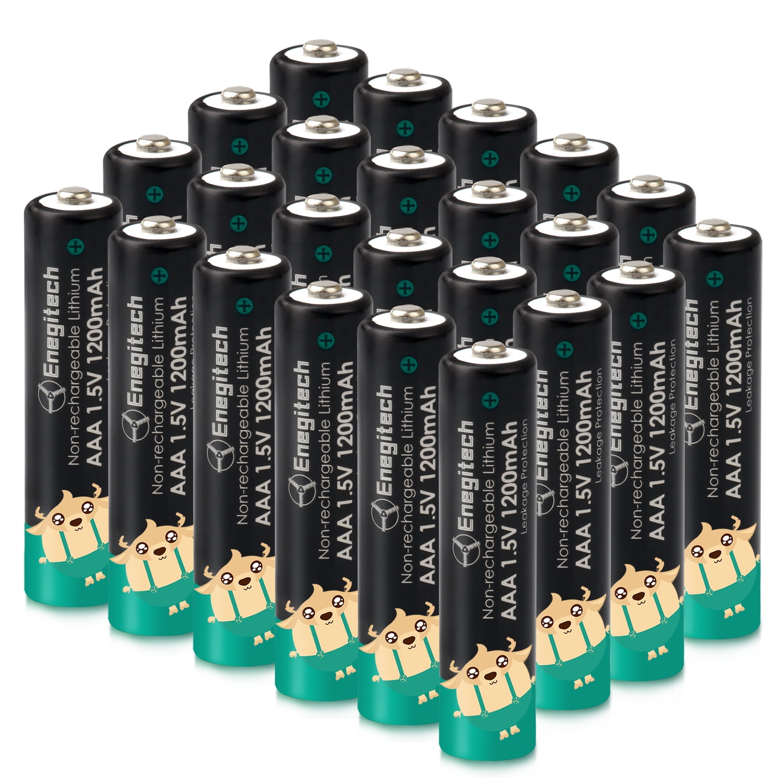 Enegitech AAA Lithium Batteries, Triple A Battery 1.5V 1200mAh for ...