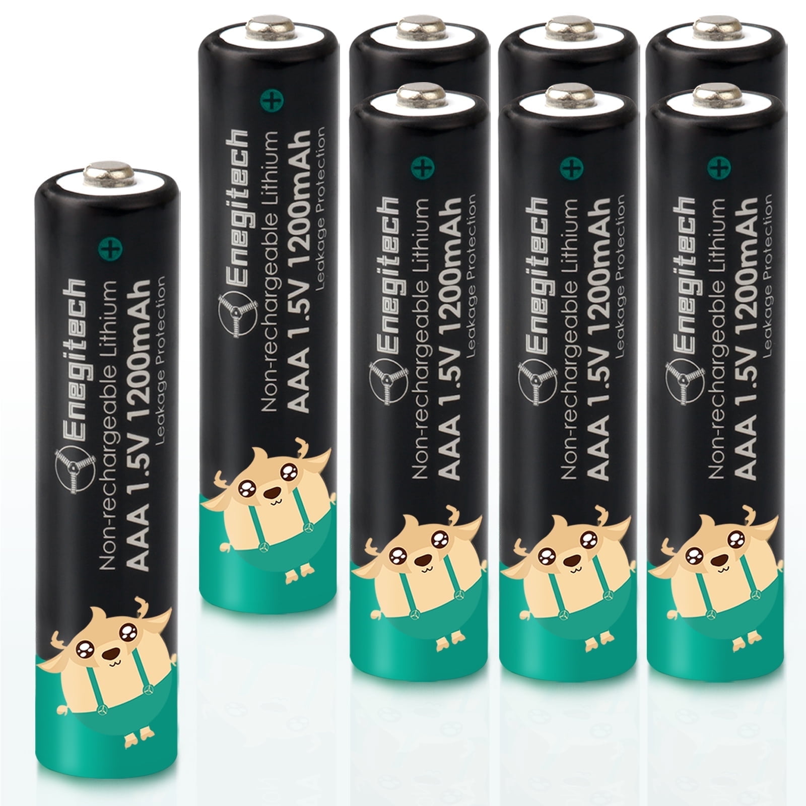 Enegitech AAA Lithium Battery, Triple A Battery for Water Leak Detector ...