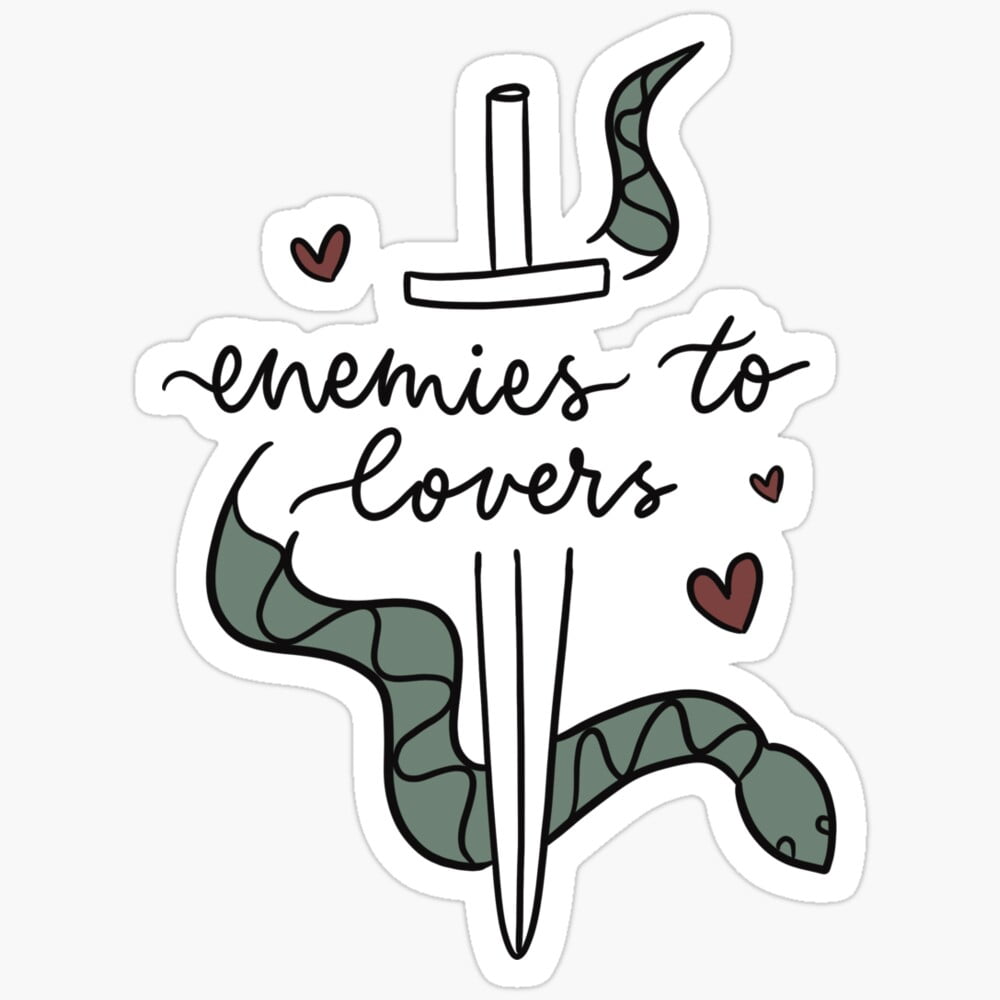 Enemies To Lovers Sticker Phone Decal Water Bottle Stickers Car Decals ...