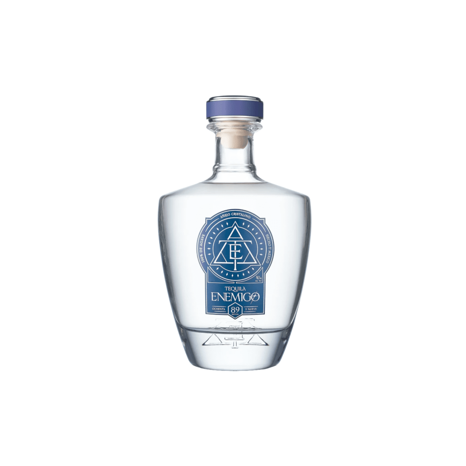 Enemigo Cristalino Tequila Añejo, 750 ml 40% ABV - Walmart.com