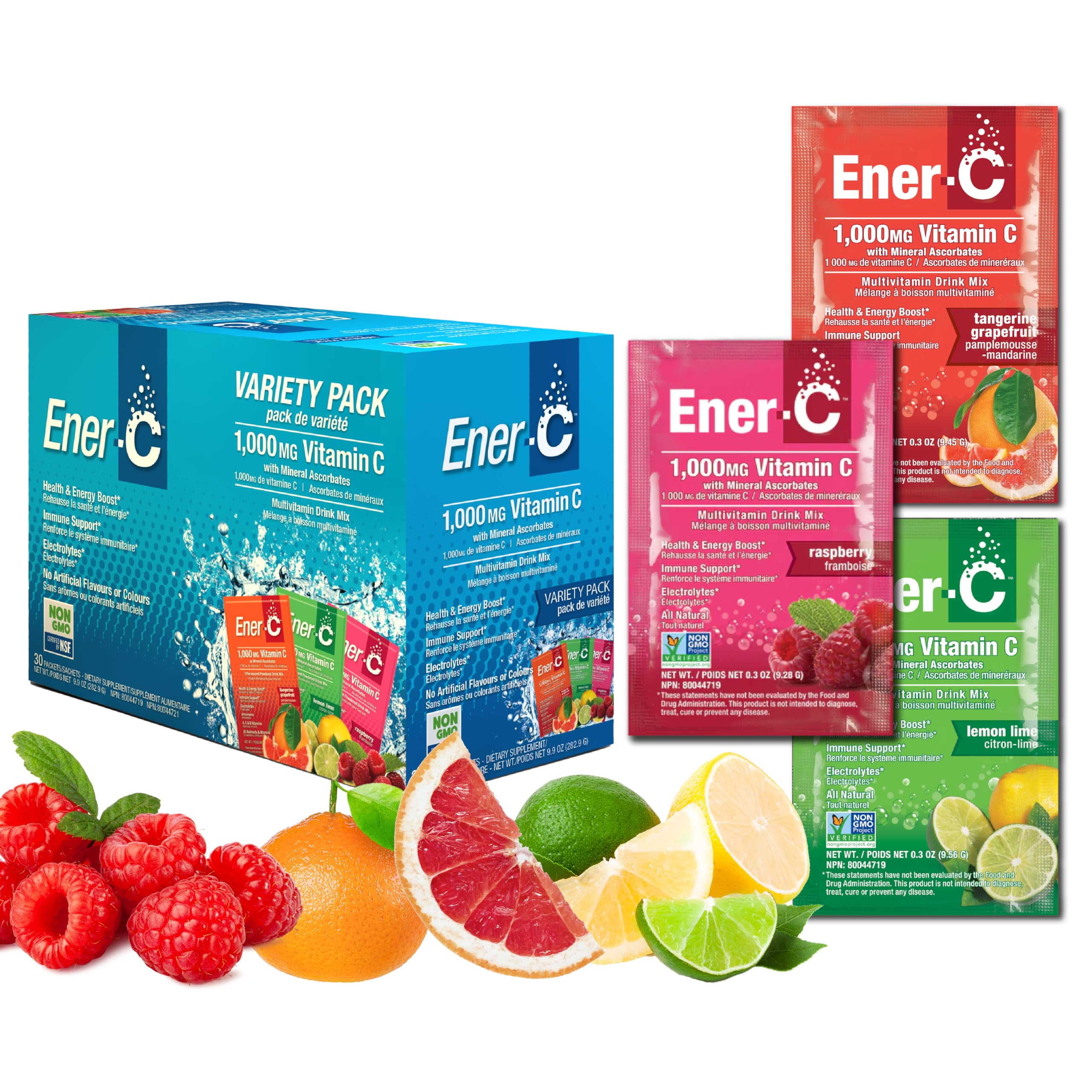 Ener-C Variety Pack Multivitamin Drink Mix Powder Vitamin C 1000mg ...