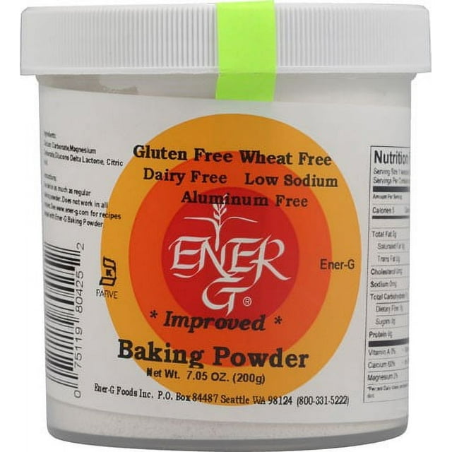 Ener-g Foods Gluten Free Baking Powder, 7 Oz - Walmart.com