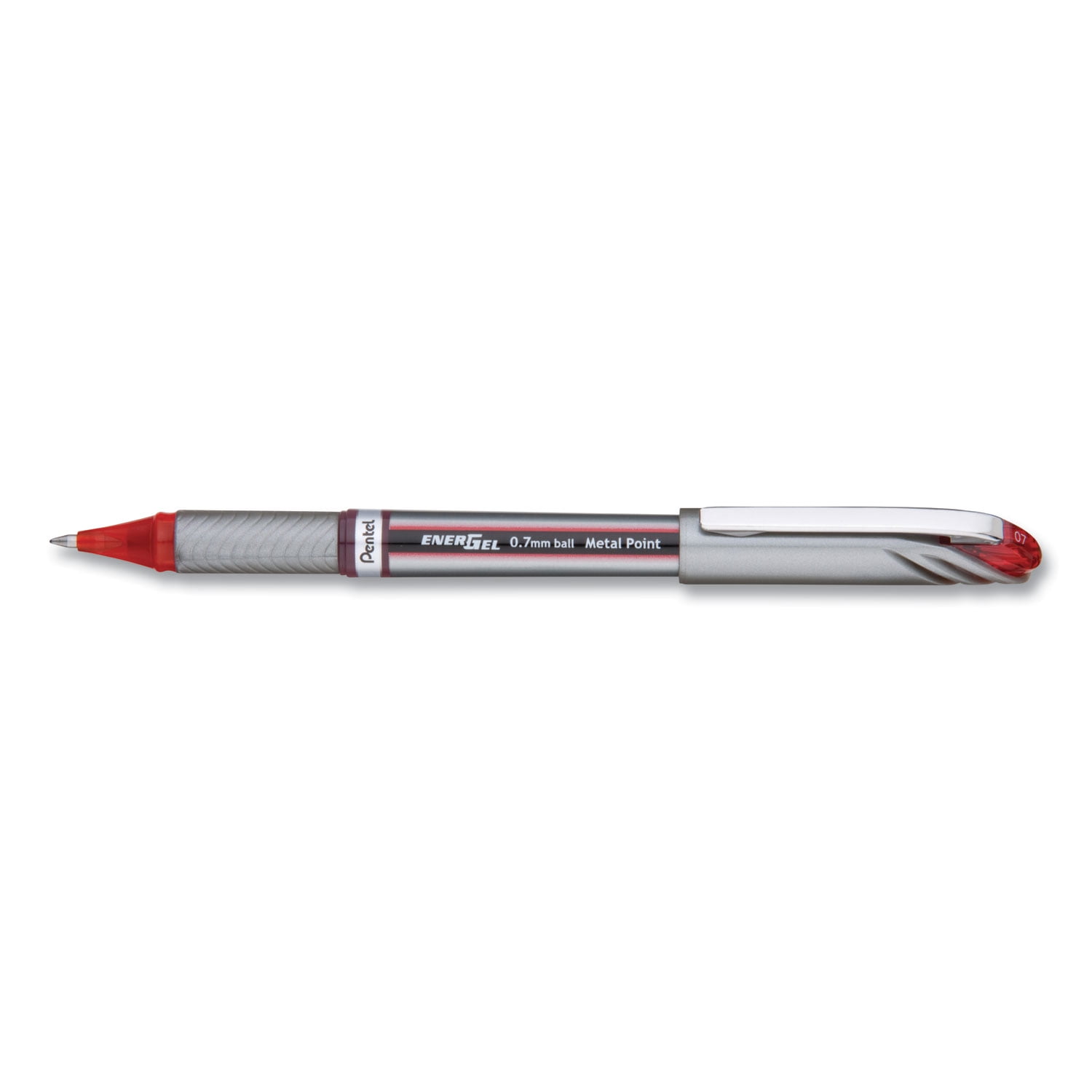 EnerGel NV Liquid Roller Ball Stick Gel Pen, Red Ink, Medium, 12 Pens ...