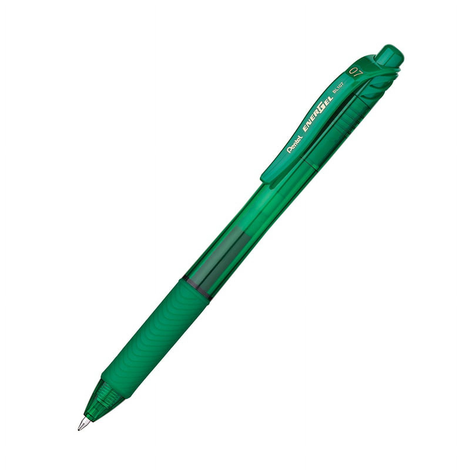 EnerGel-X Retractable Liquid Gel Pen, Green | Bundle of 10 Each ...