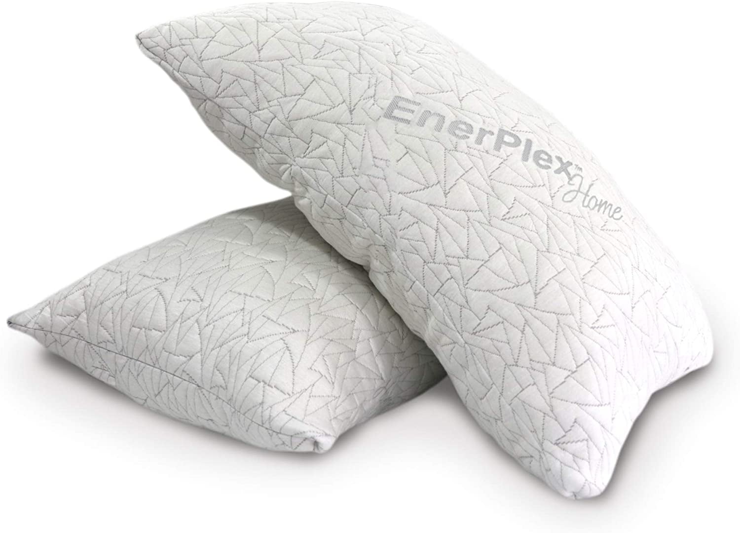 EnerPlex Luxury 2-Pack Queen Pillows, Never-Flat Memory Foam, CertiPUR ...