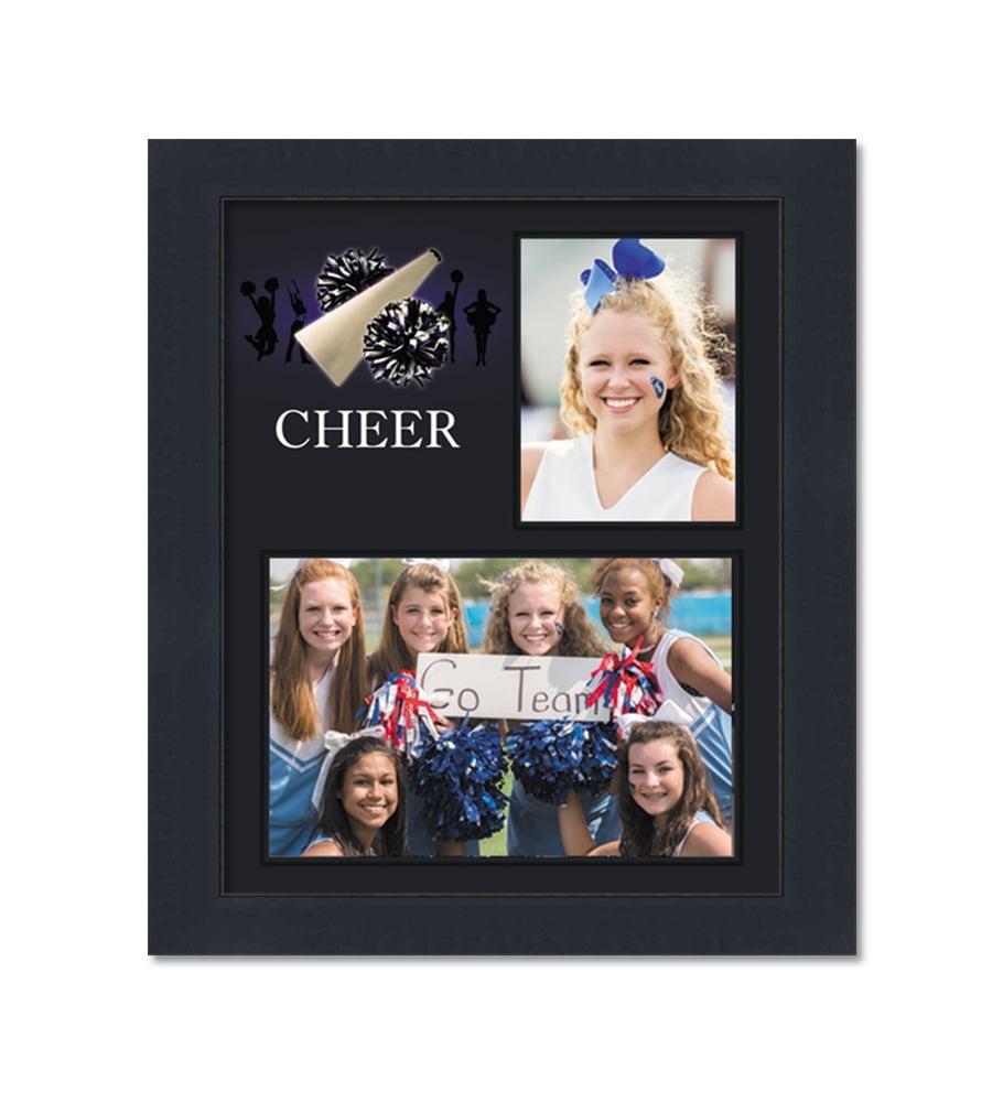 Energetic Cheer Theme Smooth Black Wood Frame & Cheer Decoration ...