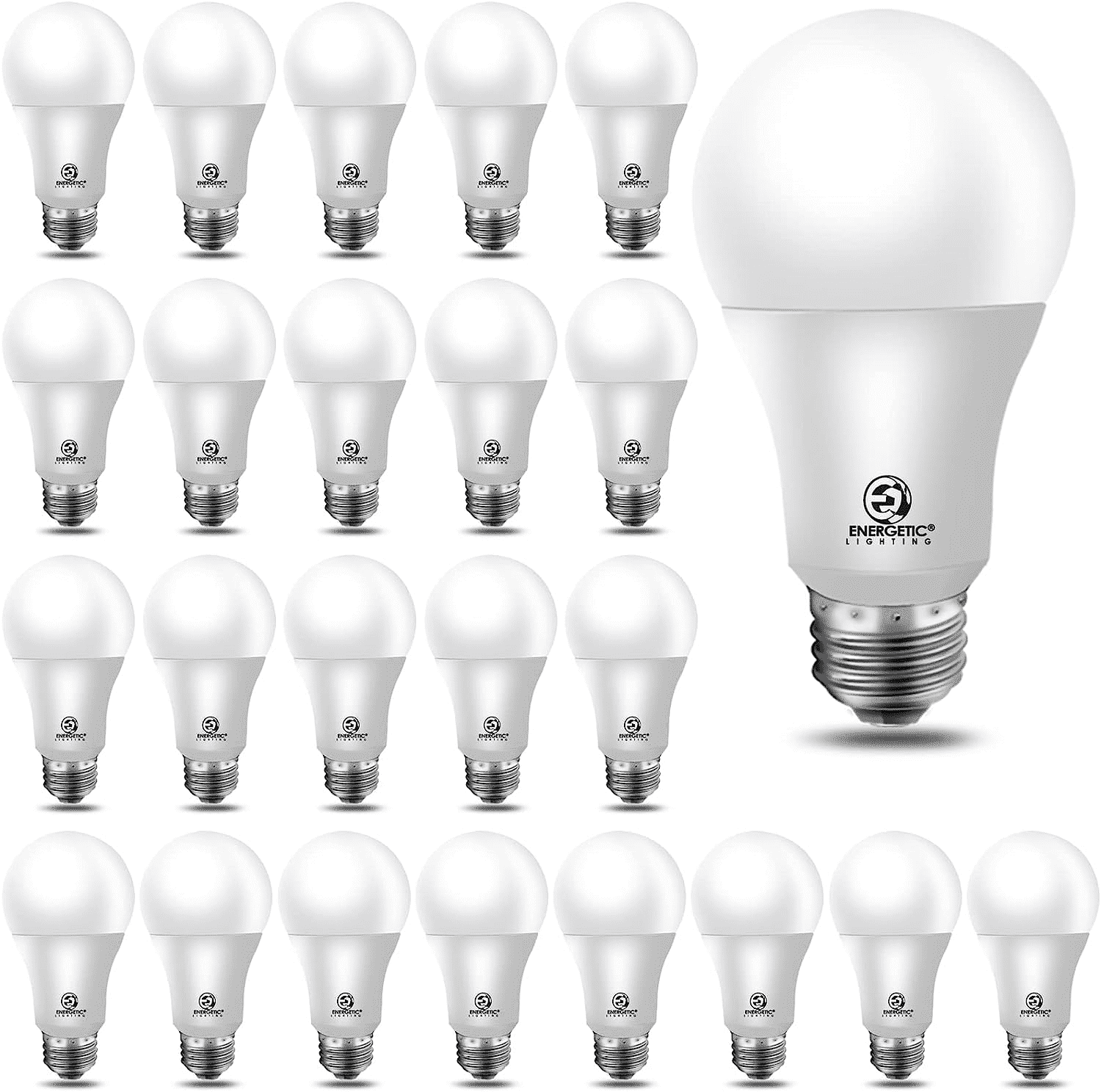 E Energetic Lighting LED Light Bulb 8.5W (60W EQ) A19 E26 3000K Warm ...