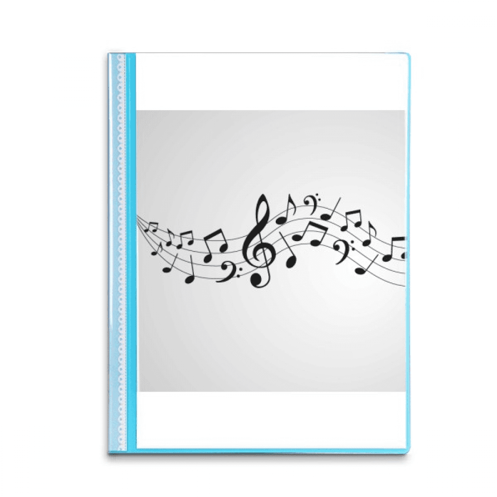 Energetic Music 5-le Staff Book Sheet Protectors Portfolio Binder ...
