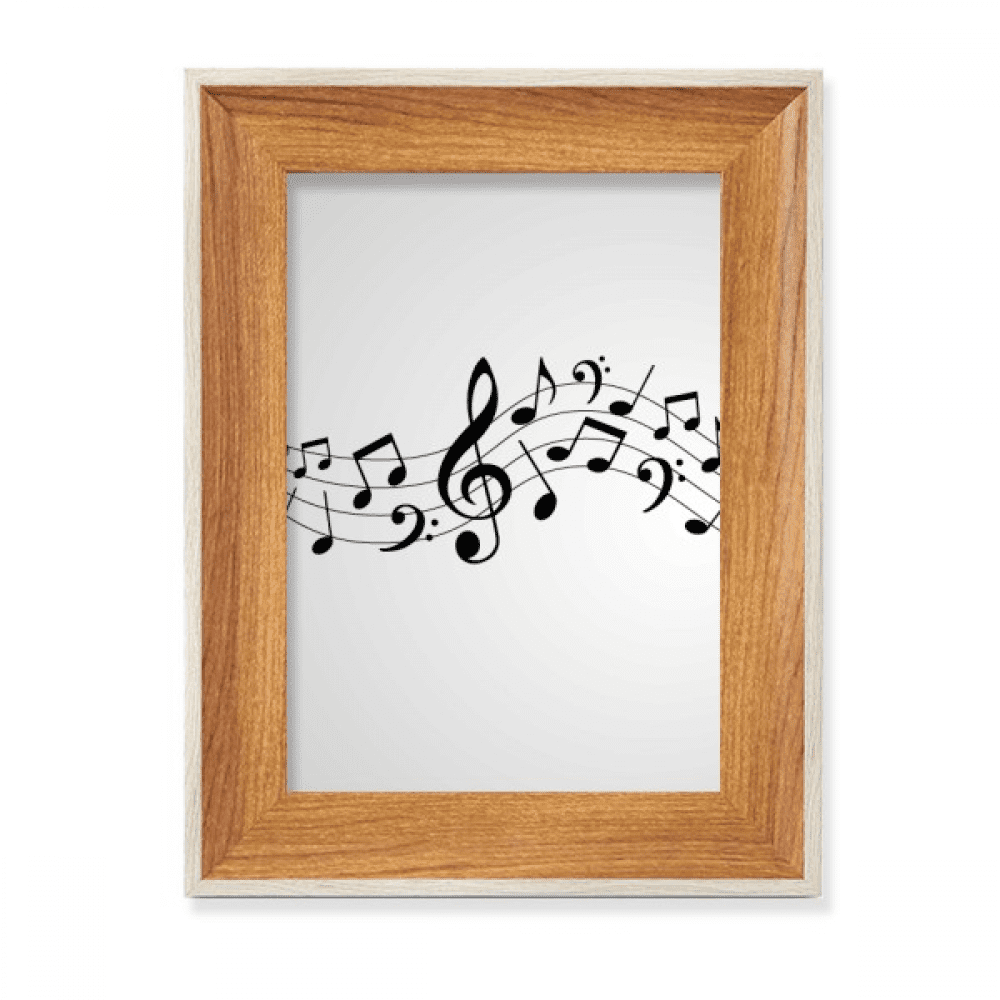Energetic Music 5-le Staff Desktop Wooden Photo Frame Display Picture ...