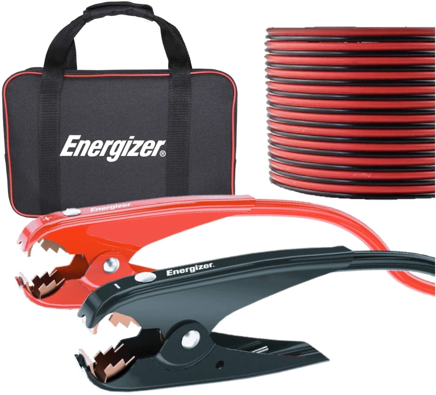 Energizer Automotive 2-Gauge 800A Jumper Battery Cables 16 Ft Booster ...