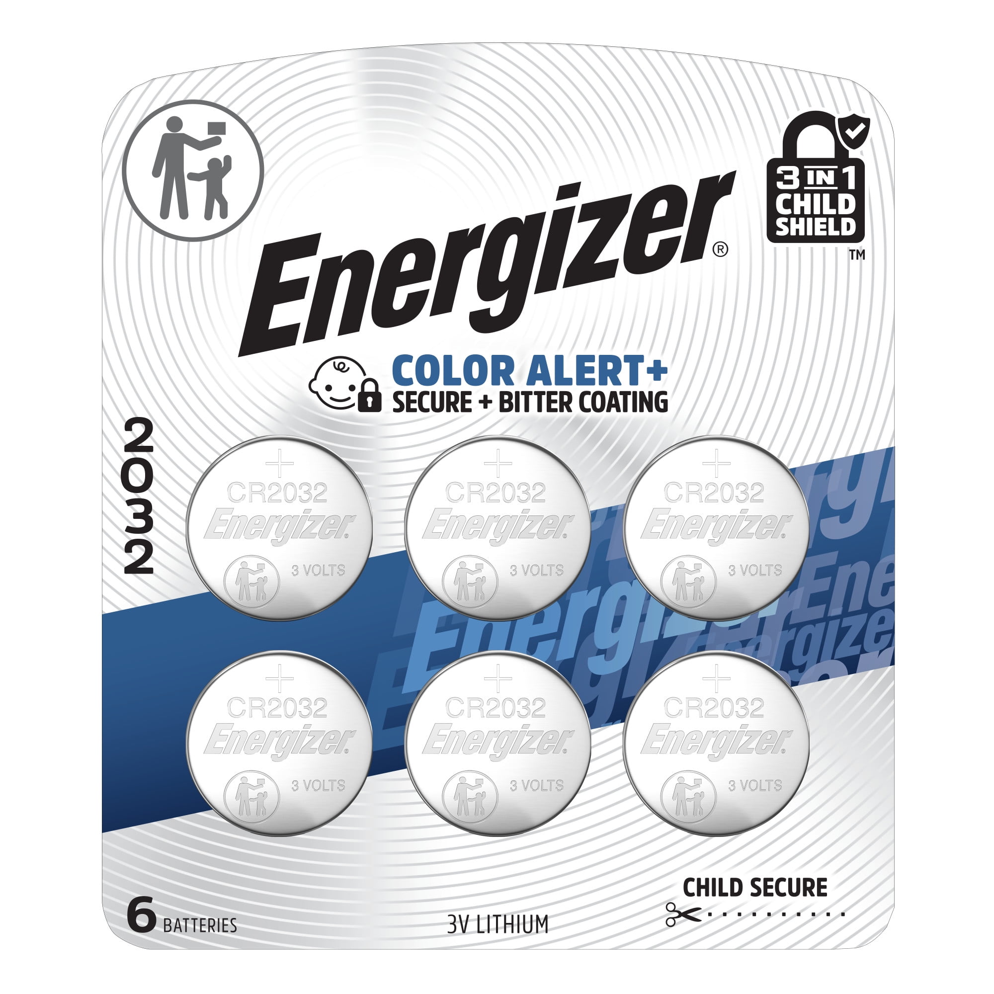 Energizer 2032 Coin Batteries (6 Pack), CR2032 3V Lithium Batteries ...