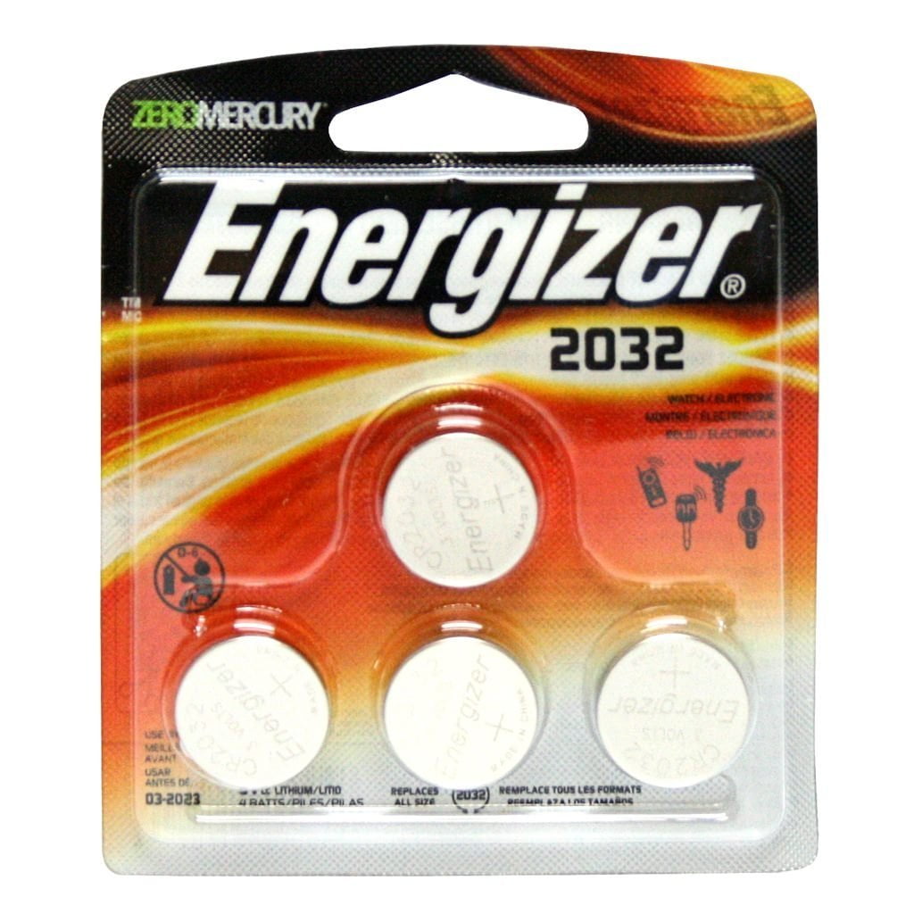 Energizer 2032 Small Lithium Coin Size Watch Button Cell Battery - 4 ...