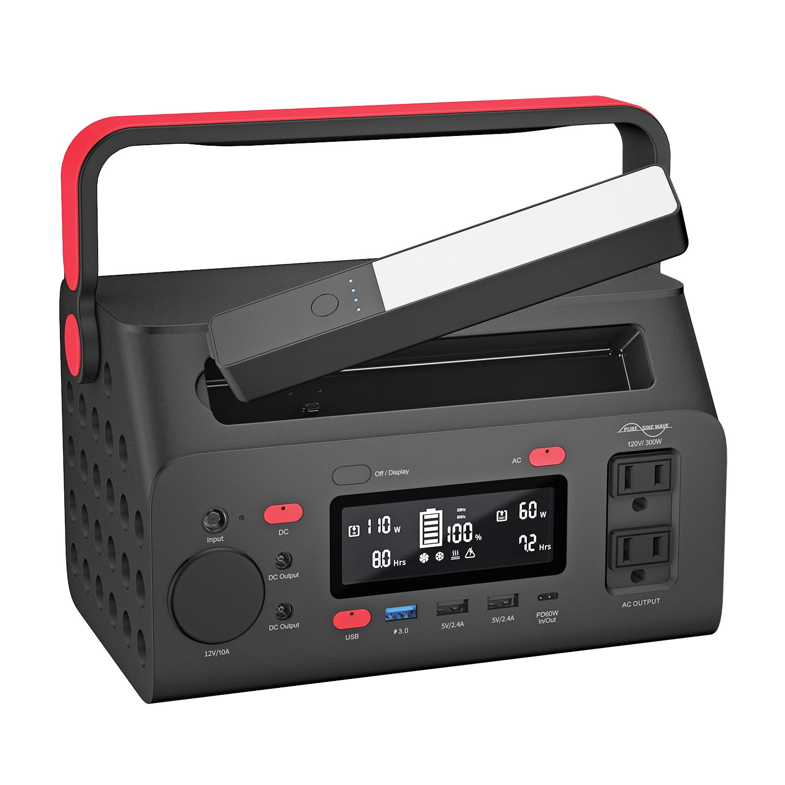 Energizer 300W Continuous / 600W Peak Portable Power Station - Walmart.com