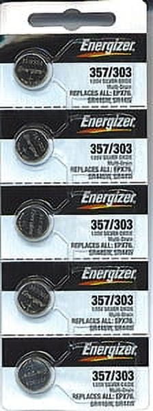 Energizer 357/303 - SR44 Silver Oxide Button Battery 1.55V - 20 Pack ...