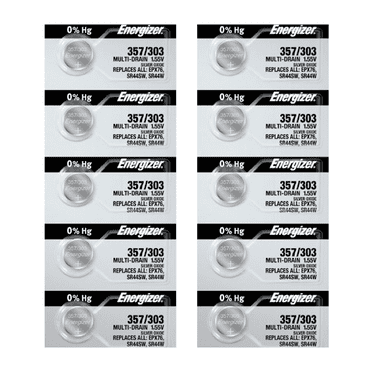 Energizer 394/380 SR936SW High-Drain Silver Oxide Watch Battery, 1.55V ...
