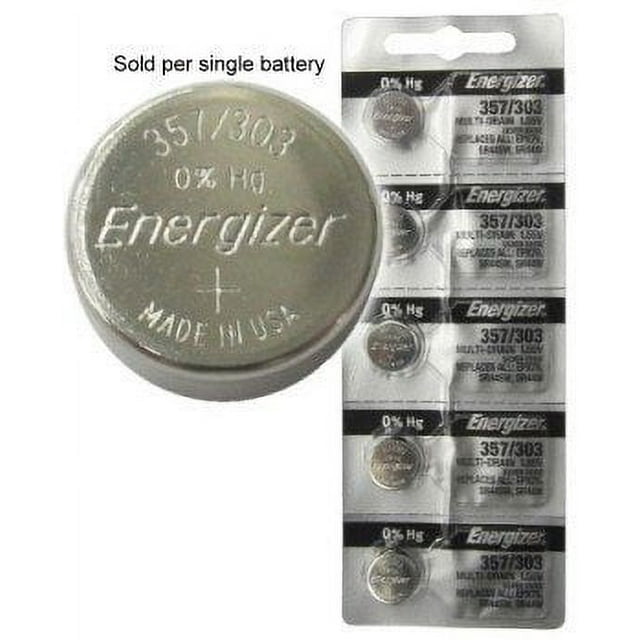 Energizer Assorted Button Cell 357/303 Silver Oxide Multi Drain Watch ...