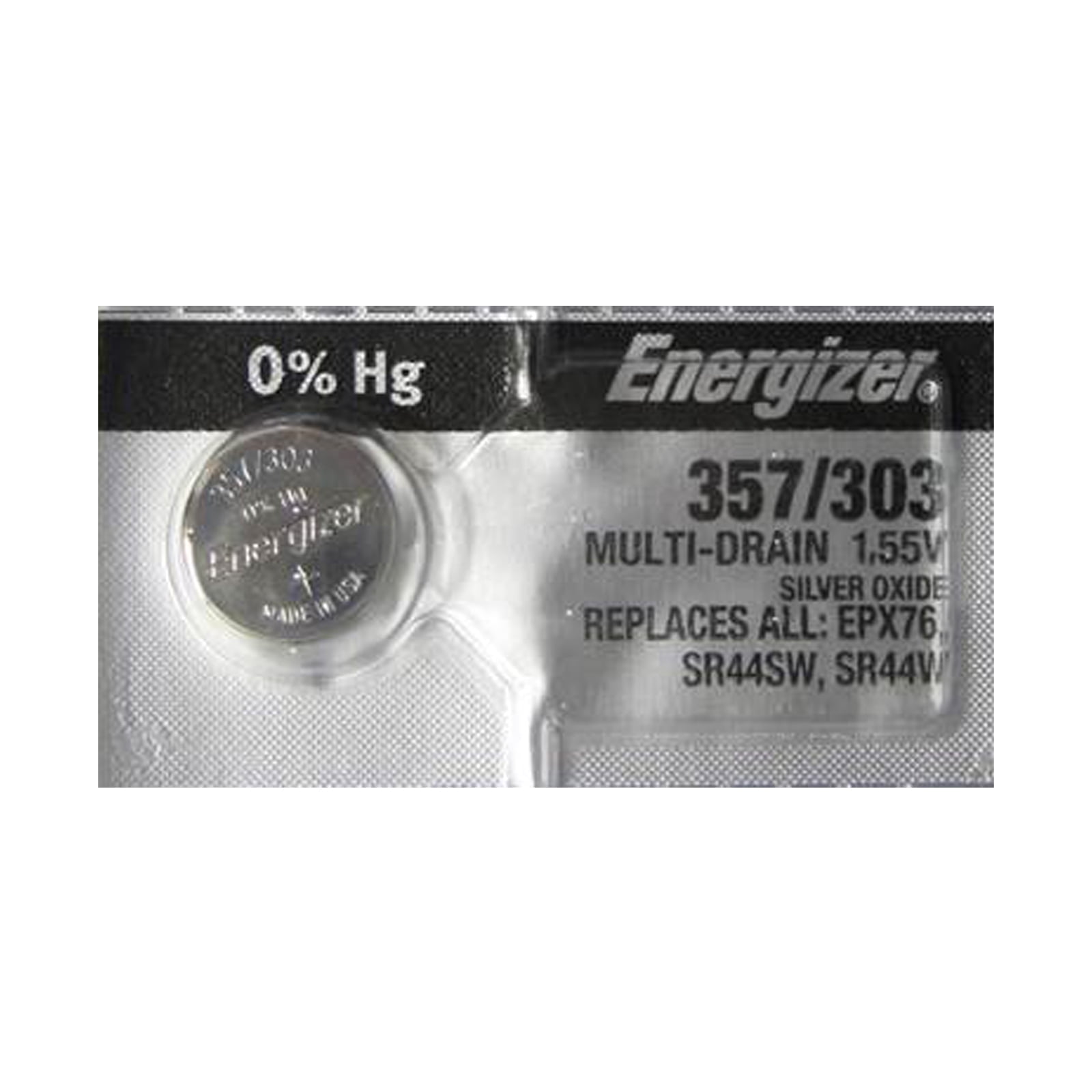 Energizer 357/303 Silver Oxide Watch Battery - Walmart.com