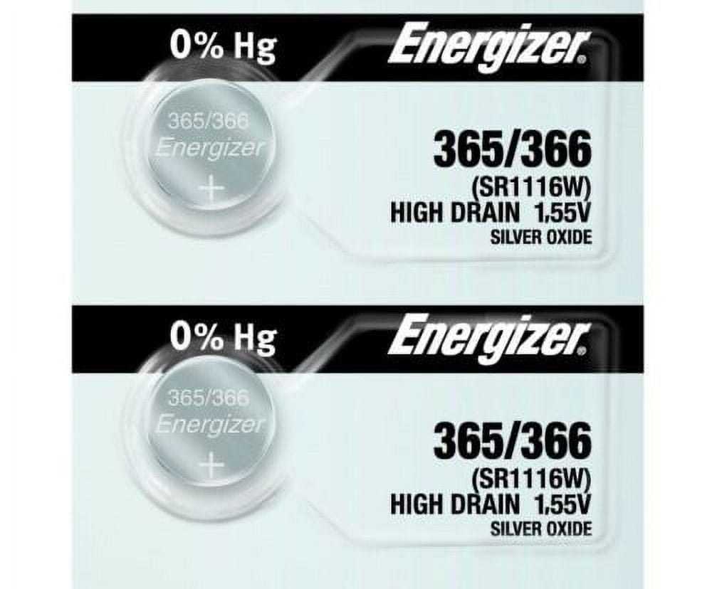 Energizer 365 SR1116W Silver Oxide Watch Battery (2 Pack) - Walmart.com