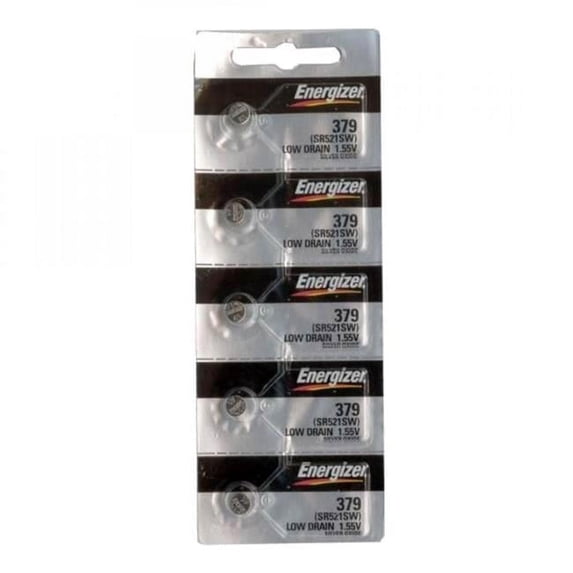 Energizer 379 Button Cell Silver Oxide Watch Battery Pack of 5 for ...