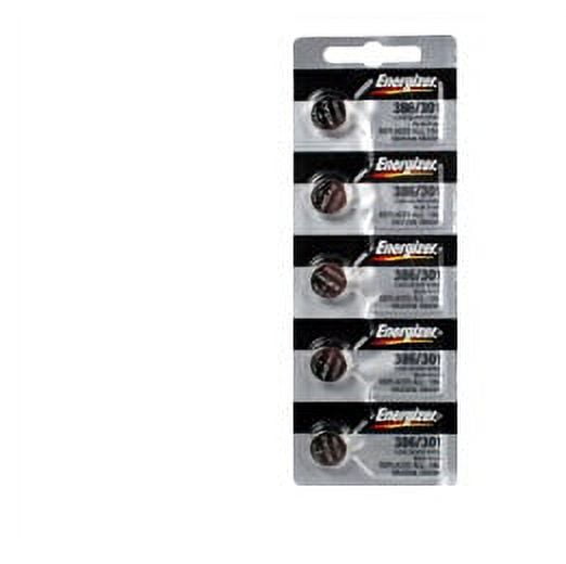 Energizer 386/301 - SR43 Silver Oxide Button Battery 1.55V 5 Pack ...