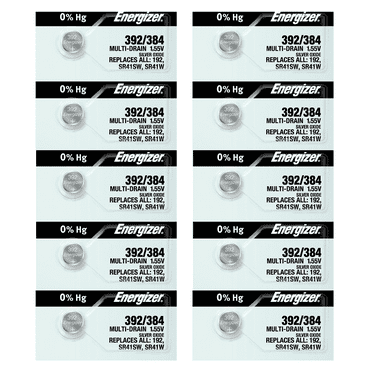 Energizer 392 Silver Oxide Button Cell Battery, 1.5-Volt, Long-Lasting ...
