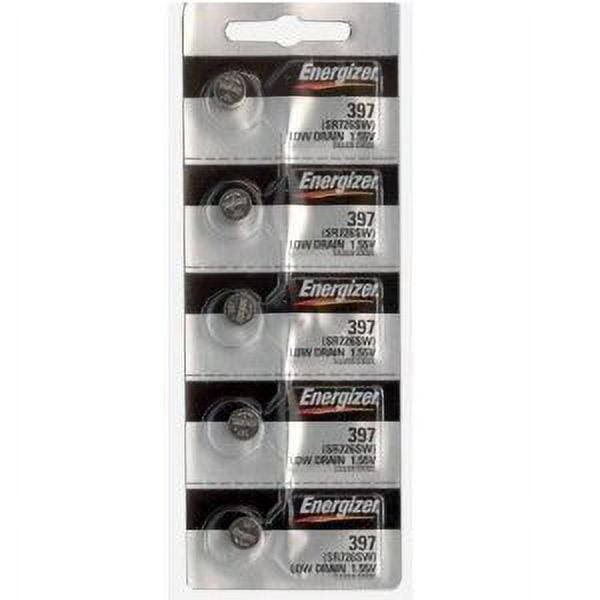 Energizer 397/396 - SR726 Silver Oxide Button Battery 1.55V - 5 Pack ...