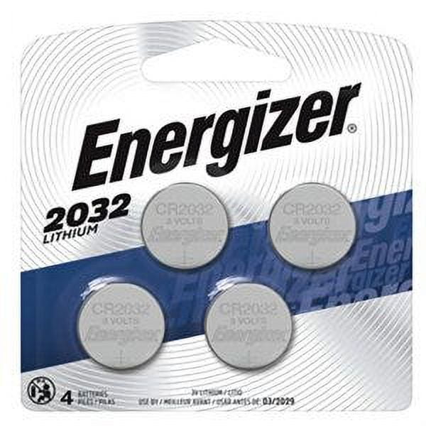 Energizer 3V Lithium Coin Batteries, 2032, 4 Pack 1 Pack - Walmart ...