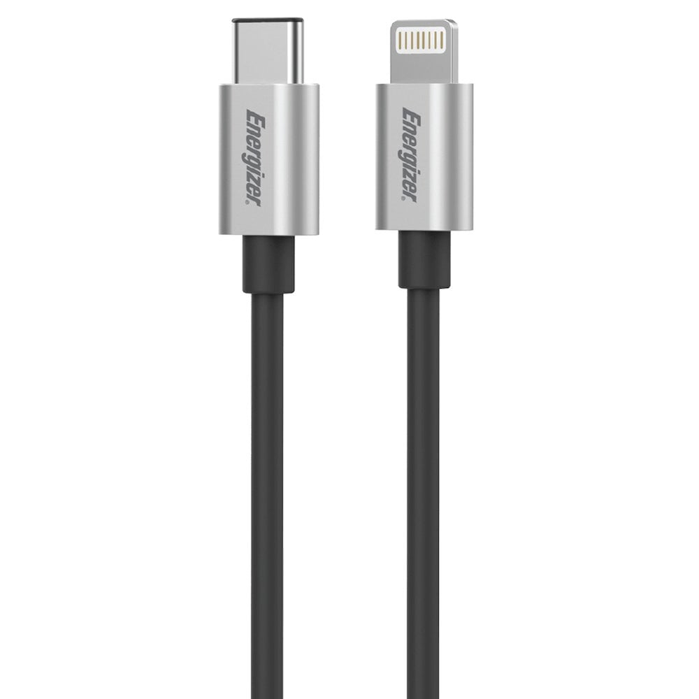 Energizer 4ft Metal Tips Type-C to Lightning Cable ENGUSL6BK - Walmart.com