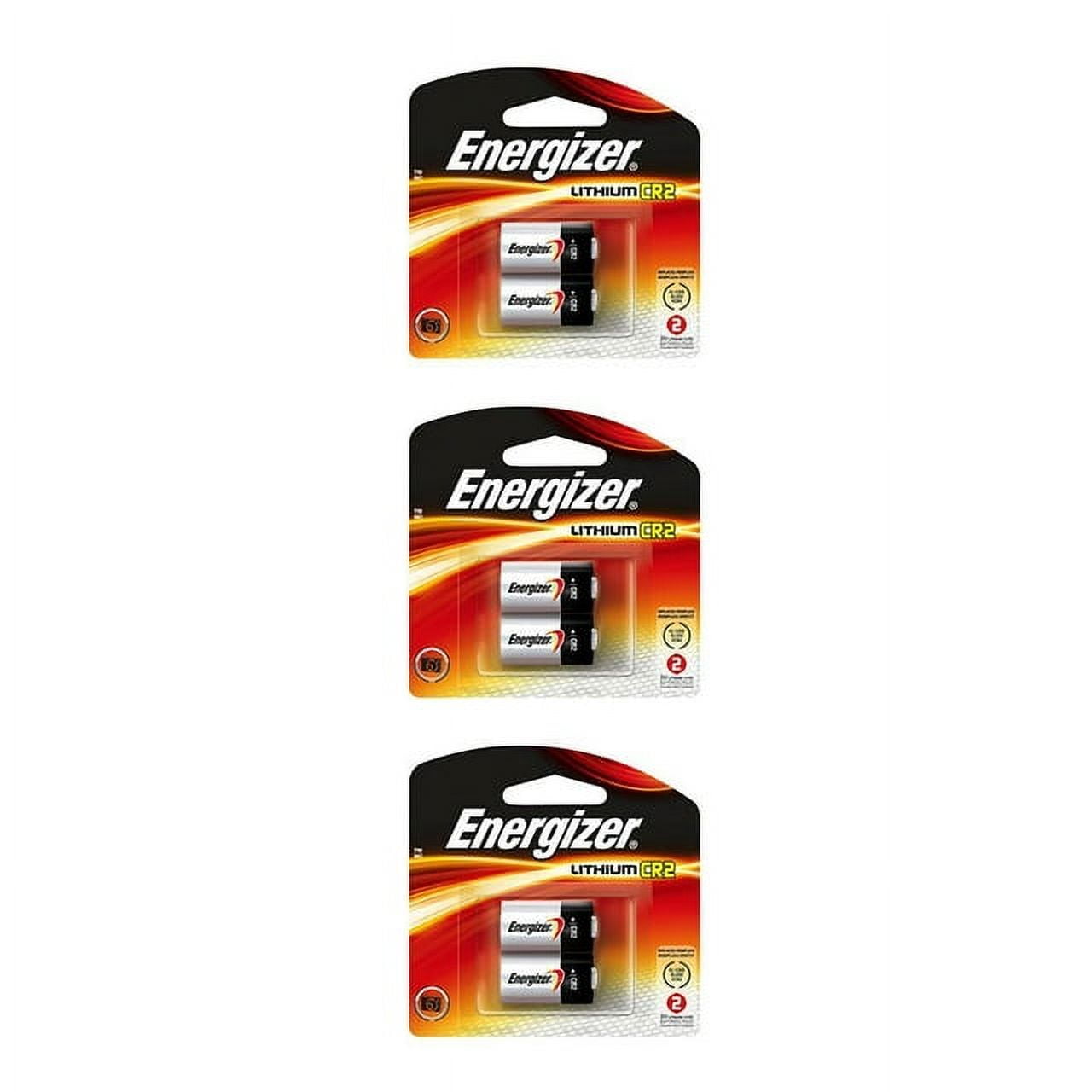 Energizer 6X CR2 Battery CR17355 EL1CR2 DLCR2 Lithium 3v Photo Carded ...