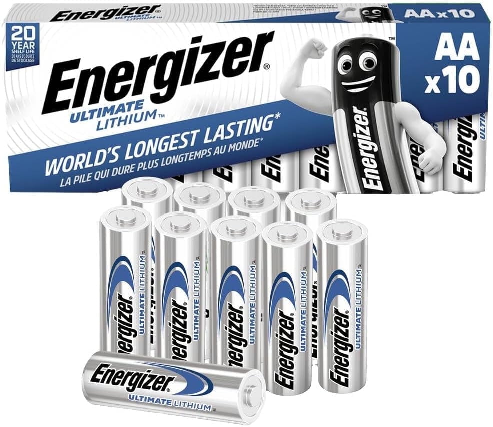 Energizer AA Ultimate Lithium Battery Pack of 10 - Walmart.com